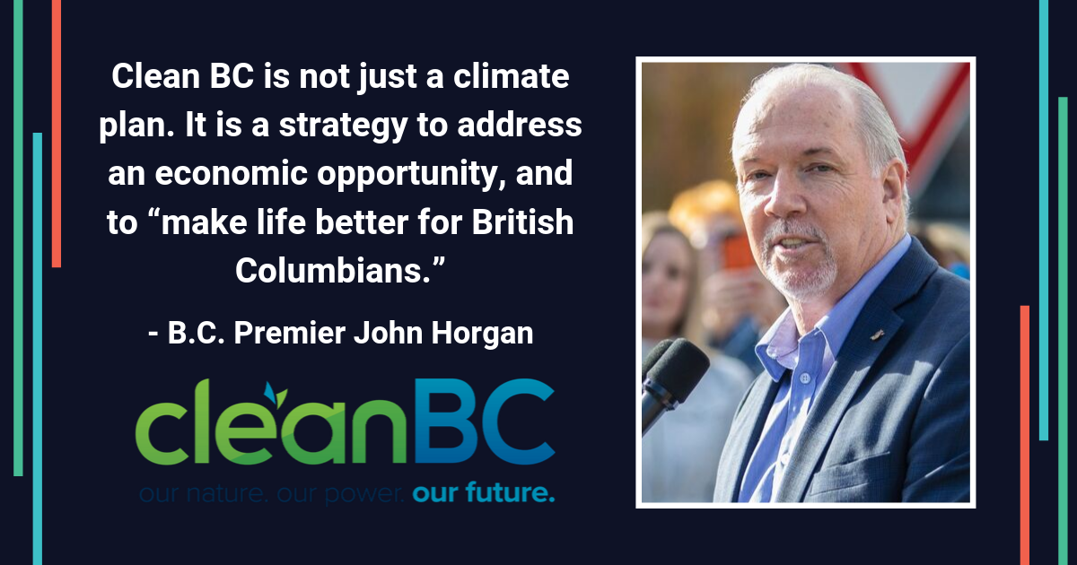 CleanBC Plan. Energy efficiency is key to “making life better ...