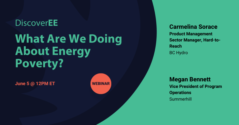 DiscoverEE Webinar: What Are We Doing About Energy Poverty ...